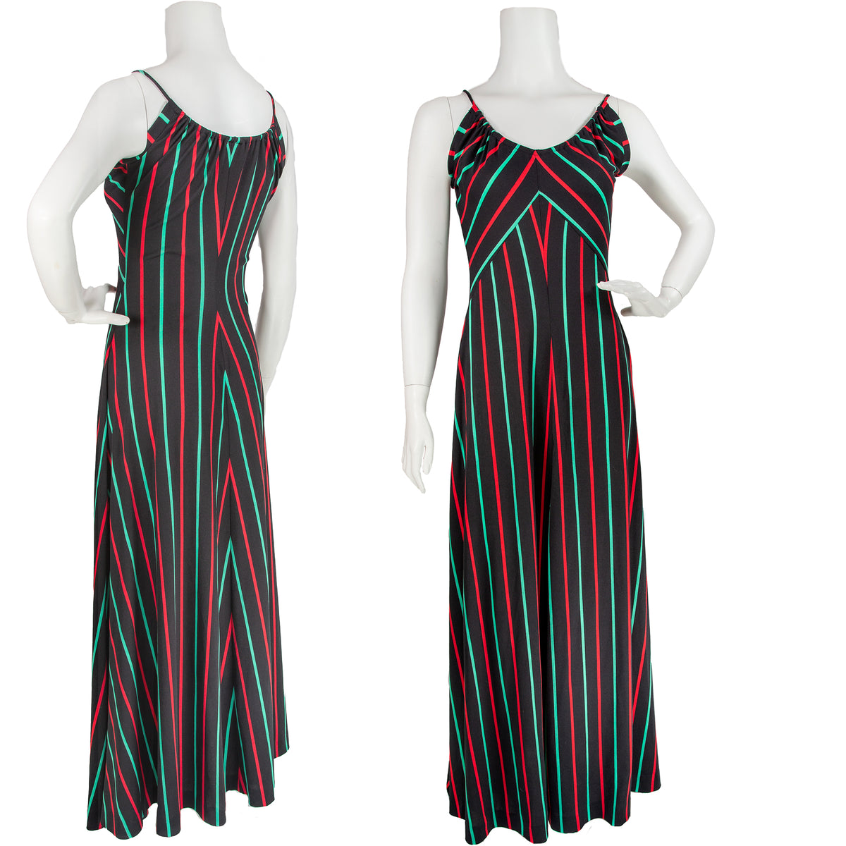 70s Clovis Ruffin Striped Maxi ⁠ – Auerbach Maffia Vintage